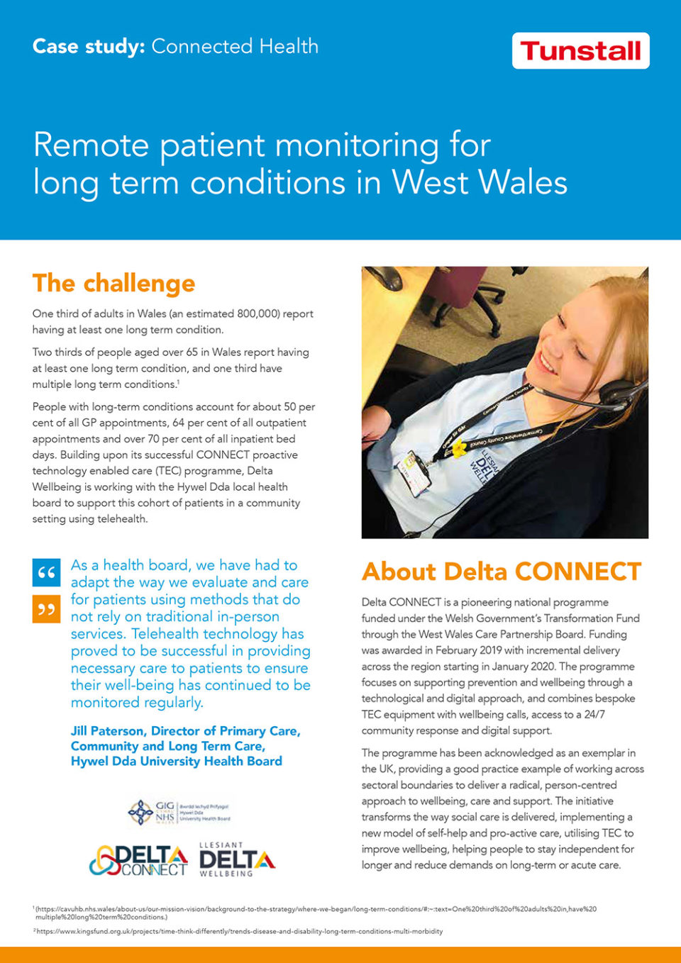 Delta Wellbeing - Remote patient monitoring for long term conditions in ...
